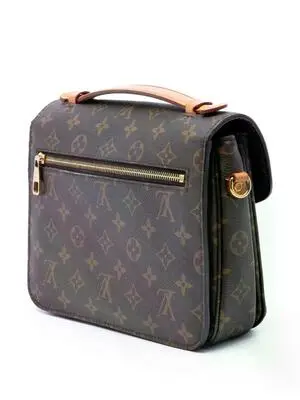 LOUIS VUITTON 2020 Monogram Pochette Metis Satchel - Brown
