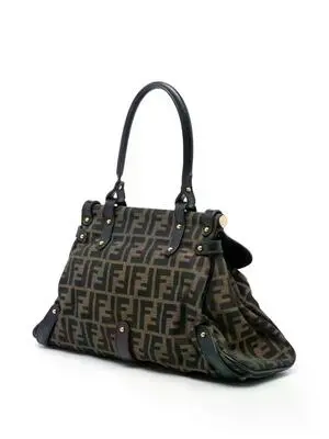 Fendi 2000-2010 Medium Zucca Canvas Magic Handbag