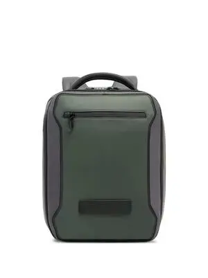 PIQUADRO Logo-patch Expandable Backpack - Green