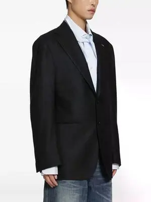 SALON C. LUNDMAN Heavy-flannel Single-breasted Jacket