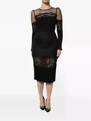 Dolce & Gabbana Lace-trim Midi Dress