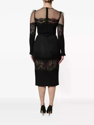 Dolce & Gabbana Lace-trim Midi Dress