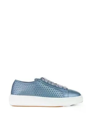 Santoni Perforated-detail Low-top Sneakers