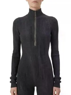 Brunello Cucinelli Ribbed-knit Wool Jumpsuit