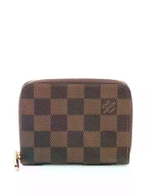LOUIS VUITTON 2018 Zippy Damier Ebene Coin Purse - Brown