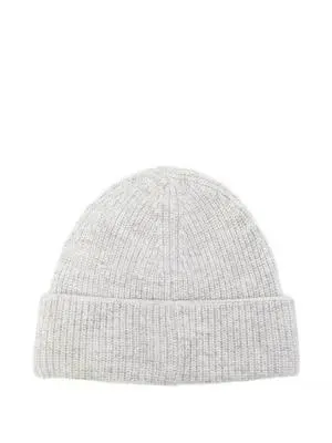 Iceberg Logo-patch Ribbed Beanie Hat