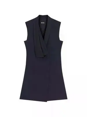 BOSS Tuxedo-style Dress With Draped Lapel