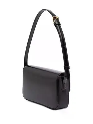 Celine 2025 Shiny Calfskin Triomphe Claude Shoulder Bag