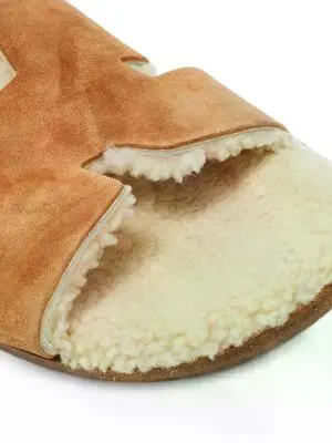 Hermès Izmir Shearling Slides