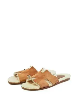Hermès Izmir Shearling Slides