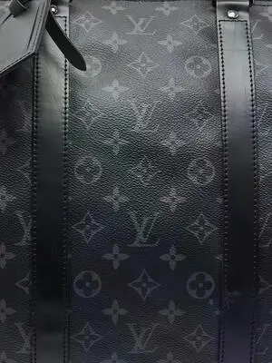 LOUIS VUITTON 2019 Keepall Bandoulière Monogram-eclipse Duffel Bag - Black