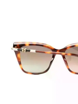 Carolina Herrera Tortoiseshell-effect Square-frame Sunglasses