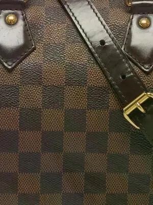 LOUIS VUITTON 2014 Speedy Bandoulière 25 Damier Ebene Tote Bag