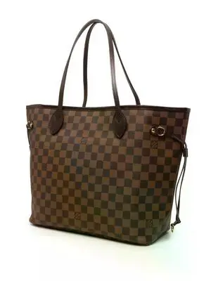 LOUIS VUITTON 2014 Damier Ebene Neverfull Mm Tote Bag
