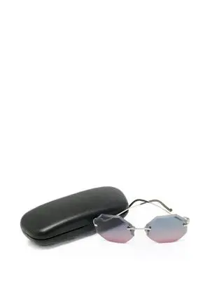 Moschino M311 S Rimless Geometric Sunglasses
