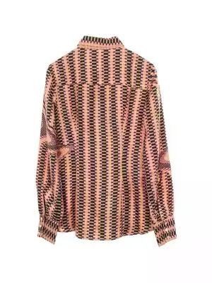Prada 2010s Geometric-print Silk Shirt