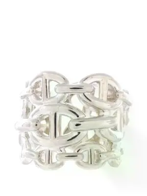 Hermès Chaine D'ancre Enchainee Sterling Gm Ring