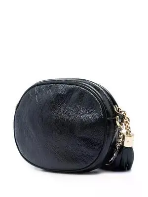 Gucci 2016-2026 Mini Patent Soho Chain Crossbody Bag - Black