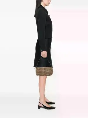 Fendi 2000-2010 Zucchino Canvas Pochette Shoulder Bag