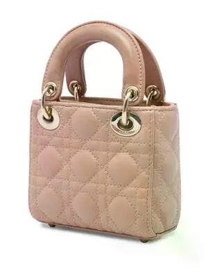 Dior 2021 Micro Lambskin Cannage Lady Satchel