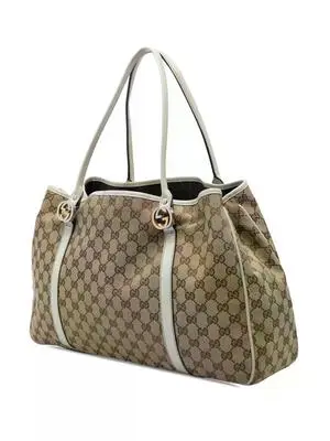 Gucci 2016-2026 Large Gg Canvas Twins Tote Bag