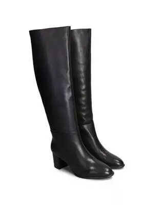 BIBI LOU Biarritz Booties Knee-high Leather Boots - Black