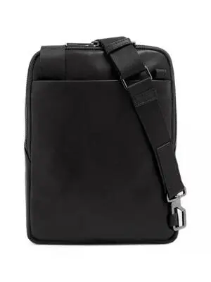 PIQUADRO Logo-plaque Leather Ipad® Mini Messenger Bag