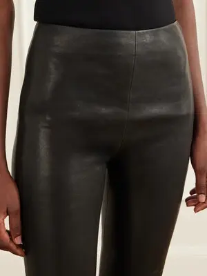 ANN DEMEULEMEESTER Florence Leather Skinny-leg Pants