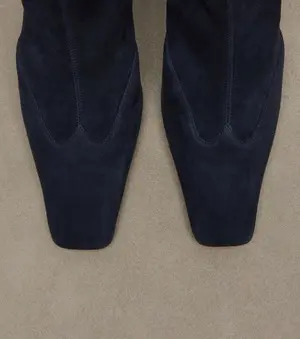Khaite Nevada Suede Ankle Boots