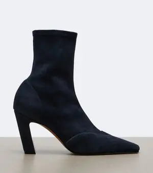 Khaite Nevada Suede Ankle Boots