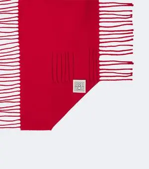 TOTEME Fringed Wool And Cashmere Scarf