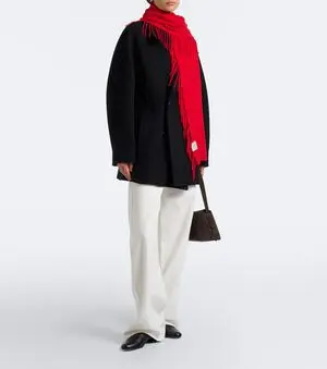 TOTEME Fringed Wool And Cashmere Scarf