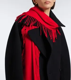 TOTEME Fringed Wool And Cashmere Scarf