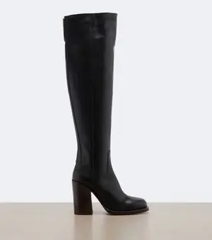 Dries Van Noten Leather Over-the-knee Boots
