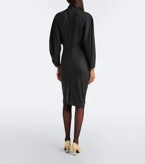 Khaite Harlin Wool And Cashmere Midi Dress