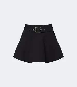 Loewe Belted Cotton Mini Skirt