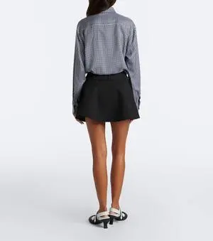 Loewe Belted Cotton Mini Skirt