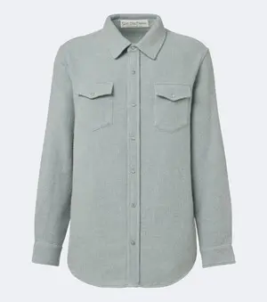 GOD'S TRUE CASHMERE Cashmere Shirt With Emeralds