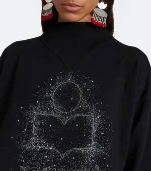 MARANT ETOILE Moby Sequined Cotton-blend Sweatshirt