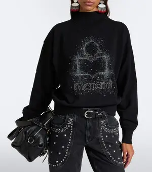 MARANT ETOILE Moby Sequined Cotton-blend Sweatshirt