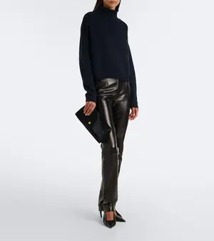 Khaite Audrey Medium Calf Hair Clutch