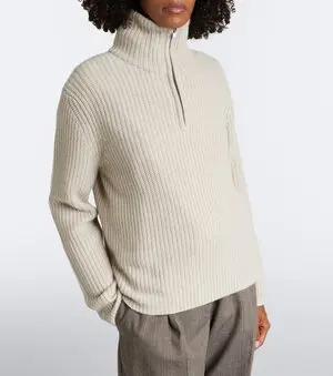 Arch4 Saatchi Cashmere Zip-up Sweater