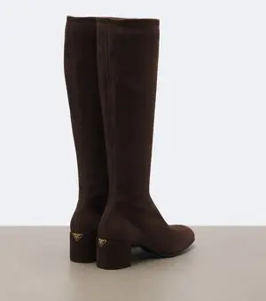 Prada Suede Knee-high Boots