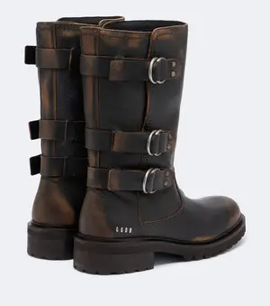 GOLDEN GOOSE Kurt Leather Biker Boots