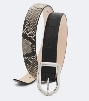 DEHANCHE Mija Snake And Croc-effect Leather Belt