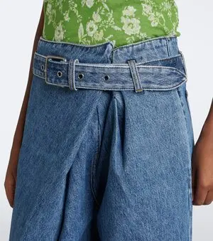 Loewe Draped Wide-leg Jeans