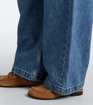 Loewe Draped Wide-leg Jeans