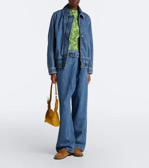Loewe Draped Wide-leg Jeans
