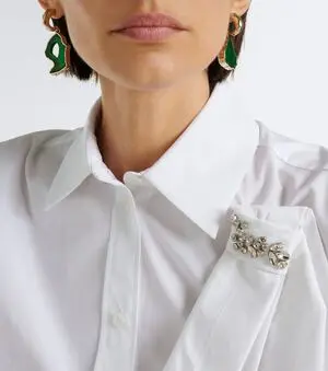 Erdem Embellished Drop Earrings