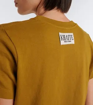 Khaite Emmylou Knitted Cotton T-shirt